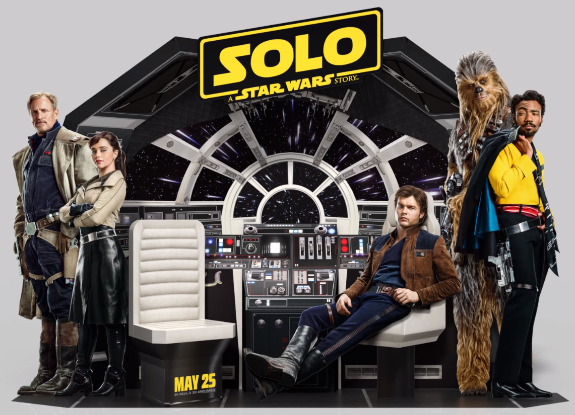 Front Rotating View Of New 'Solo' Theater Standee - Jedi News