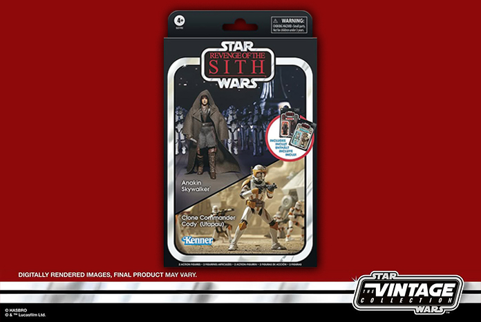 Star Wars: The Vintage Collection Anakin Skywalker & Clone Commander ...